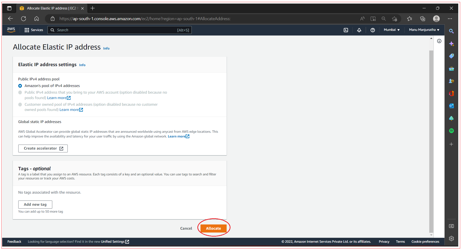 How To Allocate Fixed Public Ip Address To Aws Ec2 Virtual Machine Java4coding