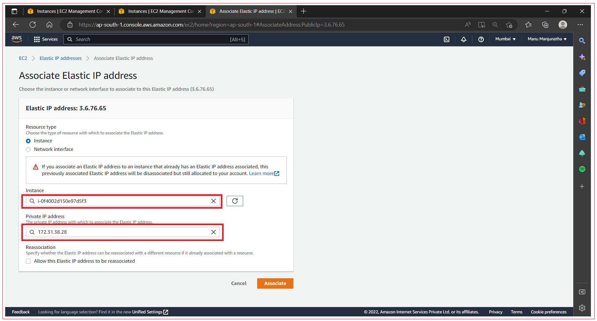 How To Allocate Fixed Public Ip Address To Aws Ec2 Virtual Machine Java4coding