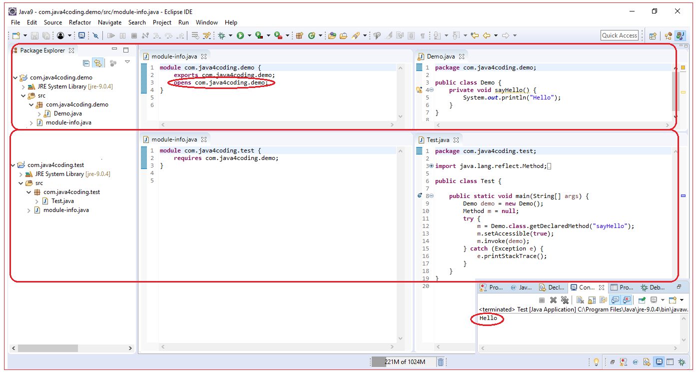 Java Module Open Opens And Opensto Directives Java4coding