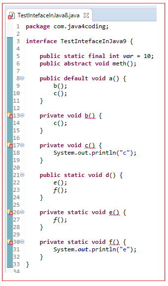 Private Interface Methods In Java 9 Java4coding