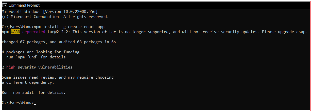 Reactjs Installation Using Nodejs Java4coding